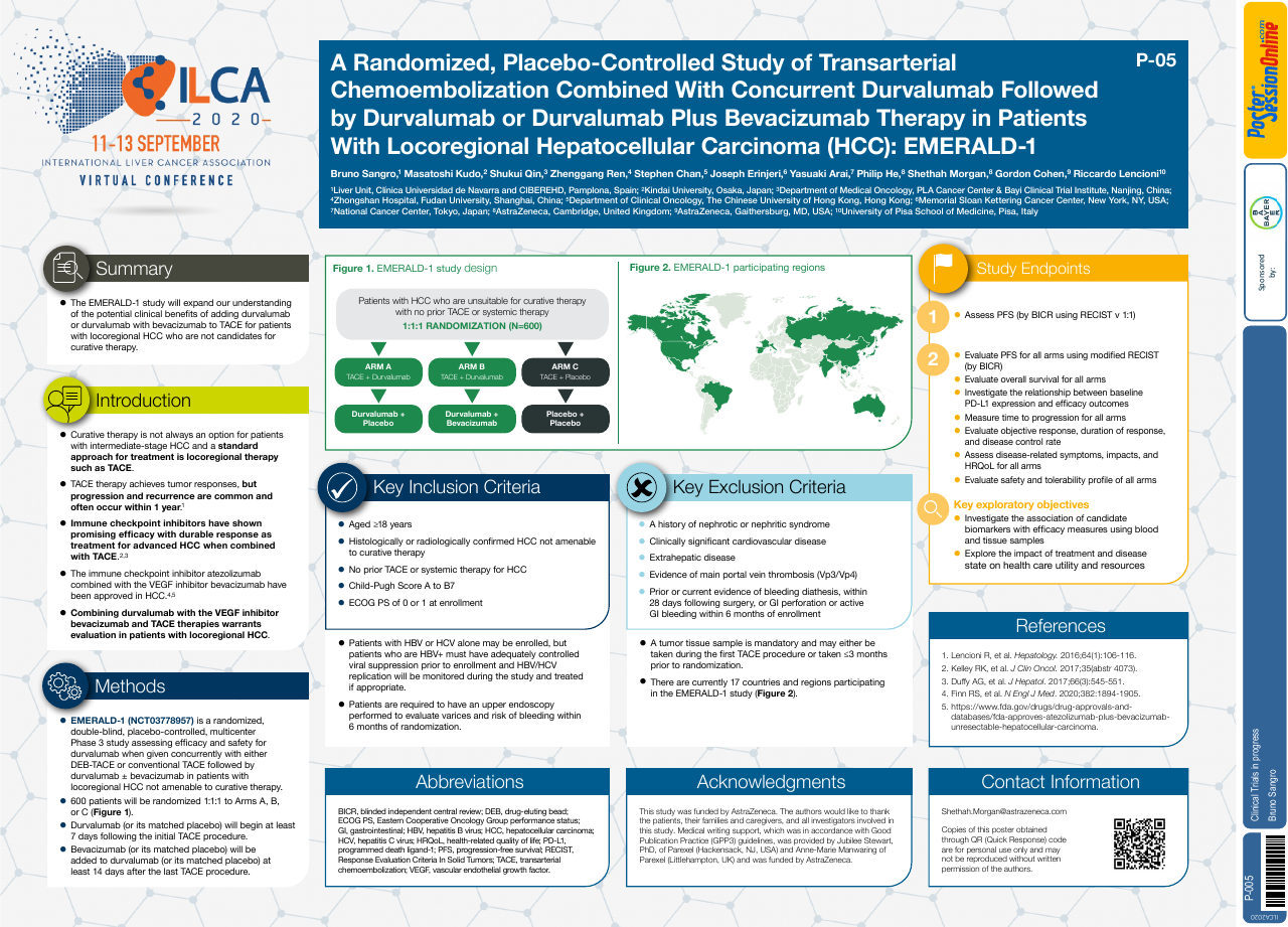 Nghiên cứu EMERALD-1 pha III toàn cầu về HCC đã có kết quả khả quan ...